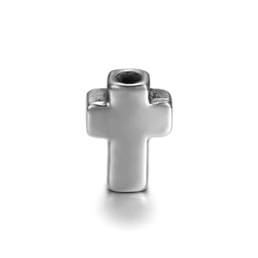 Бусины крестики из нержавеющей стали EMBLAASK