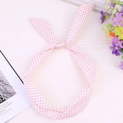 Женская канвасная повязка на голову Розовый, P6