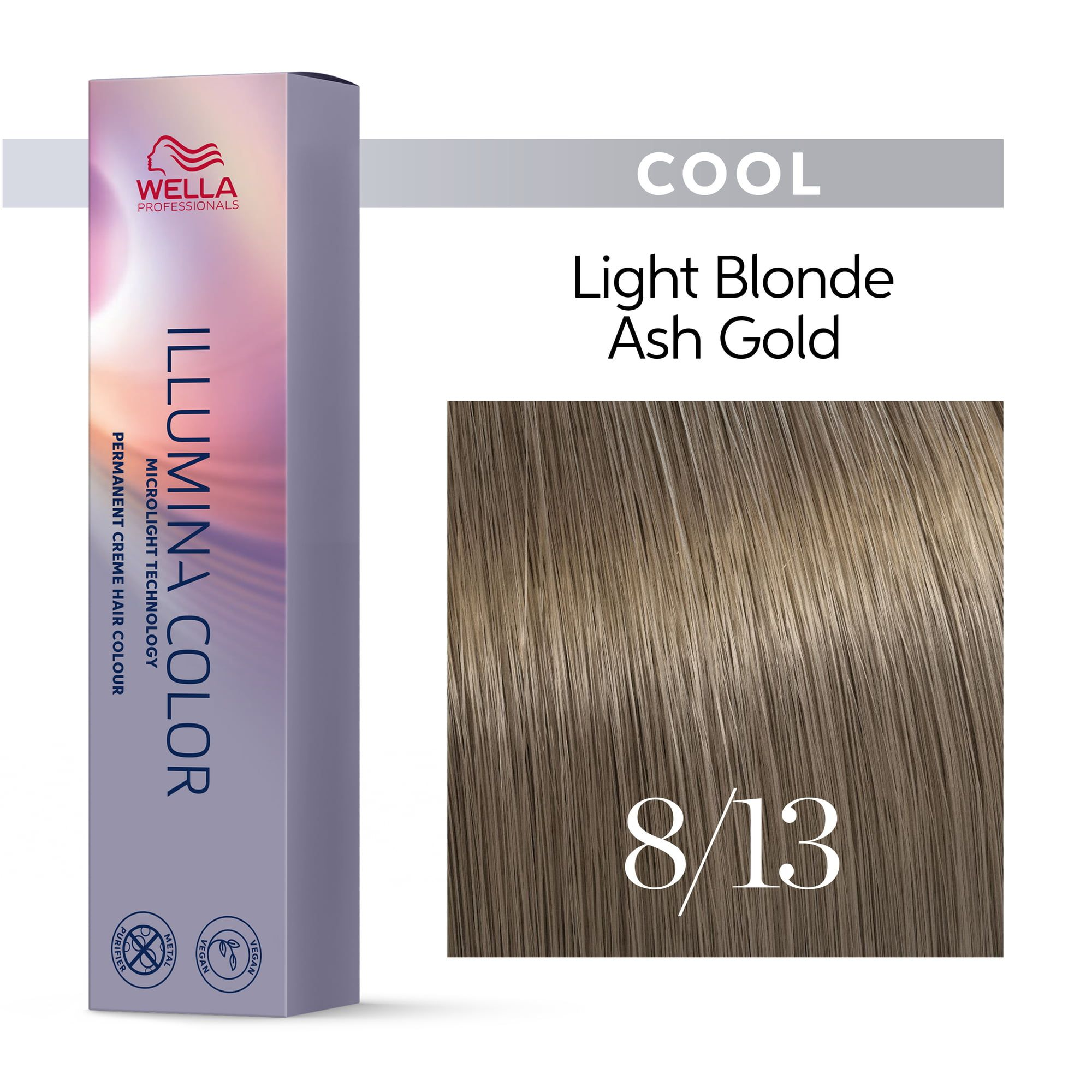 Wella Illumina Color 8/13 - Стойкая краска светлый блонд пепельно-золотистый 60 мл