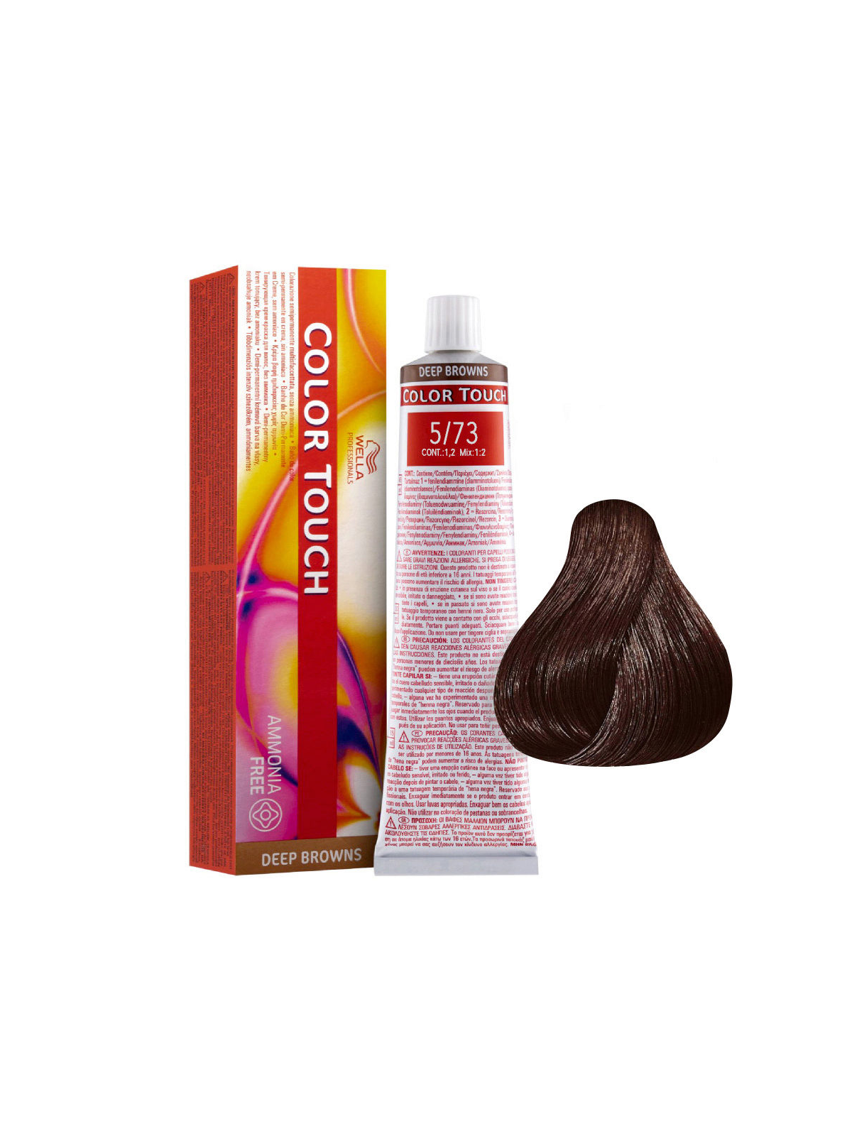 Wella Color Touch 5/73 - Тонирующая краска без аммиака светлый шатен коричнево-золотистый 60 мл