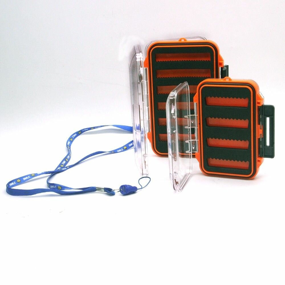 Коробка для мушек и мормышек герметичная двухсторонняя S, 11.5*7.5*4 см. 1 шт. /Мормышница