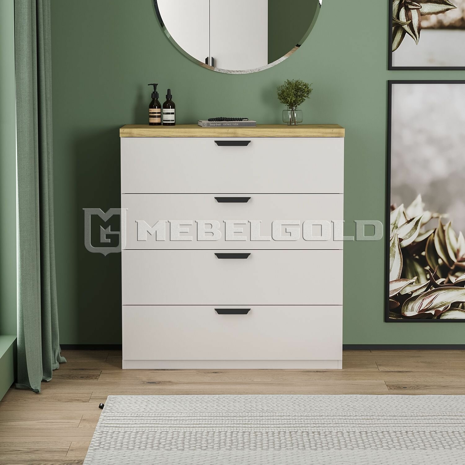 Комод Anrex Модерн / Modern 4S, 87.6х41х96.5 см — фото 1