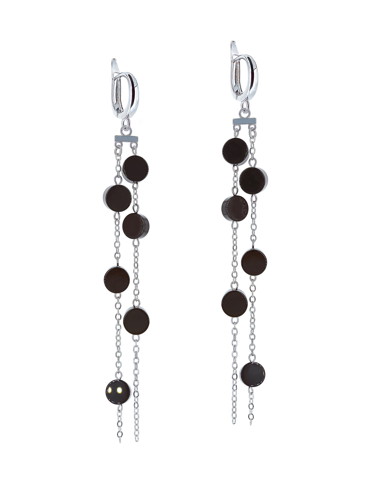 Серьги, агат