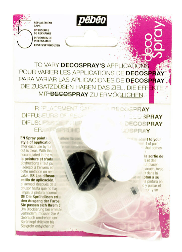Набор кэпов Pebeo Decospray, 5 шт