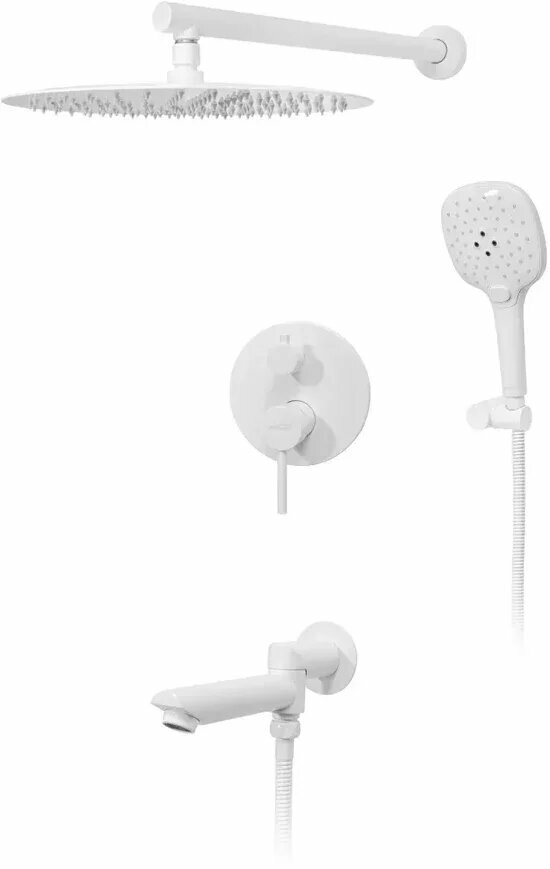 Душевая система скрытого монтажа Hansberge H6099 Белый