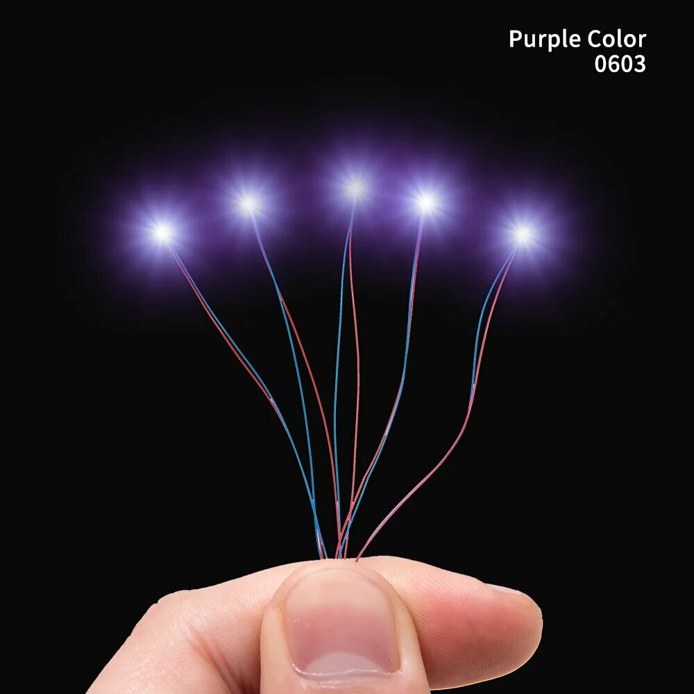 Светодиоды SMD 0402 0603 3В 30см 10шт Фиолетовый, 0603 purple