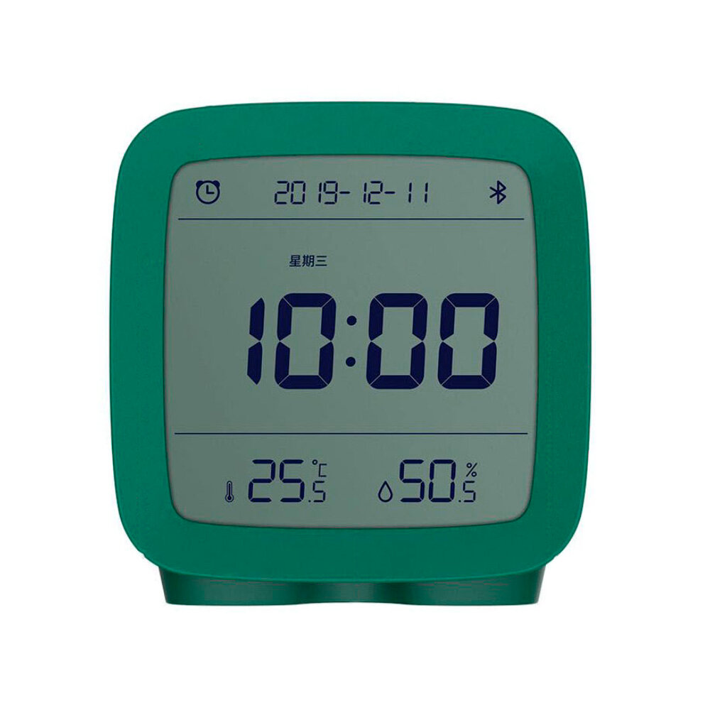 Xiaomi Умный будильник с термометром и гигрометром Qingping Bluetooth Alarm Clock зеленый — фото 1