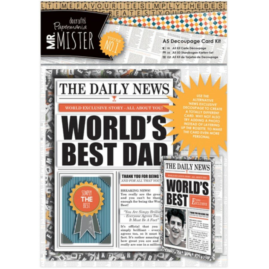 Набор для создания открытки Mr Mister 14,8 х 21 см DOCRAFTS PMA169130