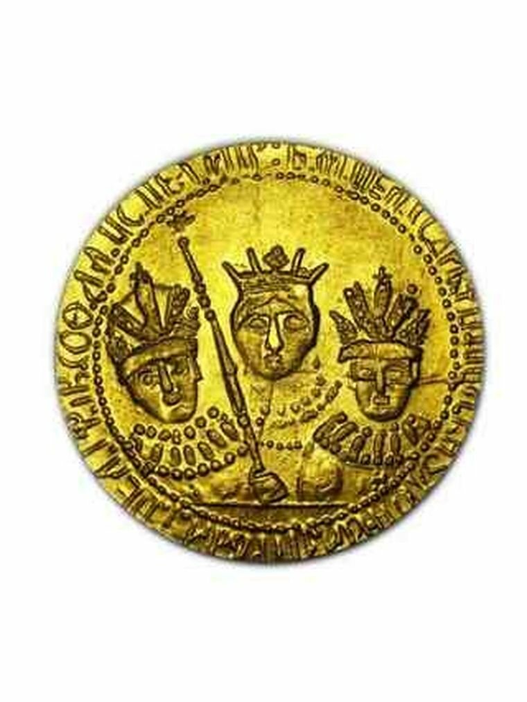 Золотой рубль Софьи 1682-1689 годов сувенирная копия царской монеты бронза монеты, нумизматика, деньги для коллекции