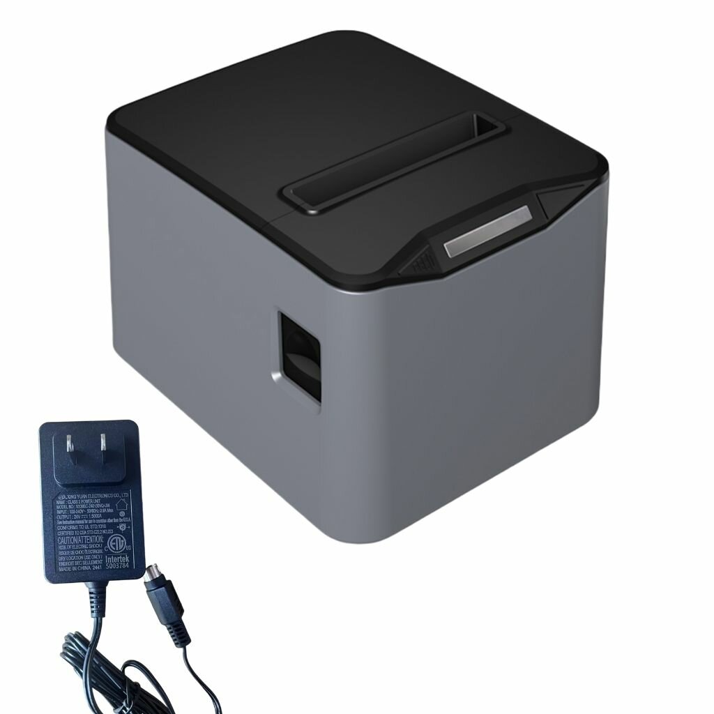 80-миллиметровый смарт-принтер bill USB Bluetooth Стандарта США-черный