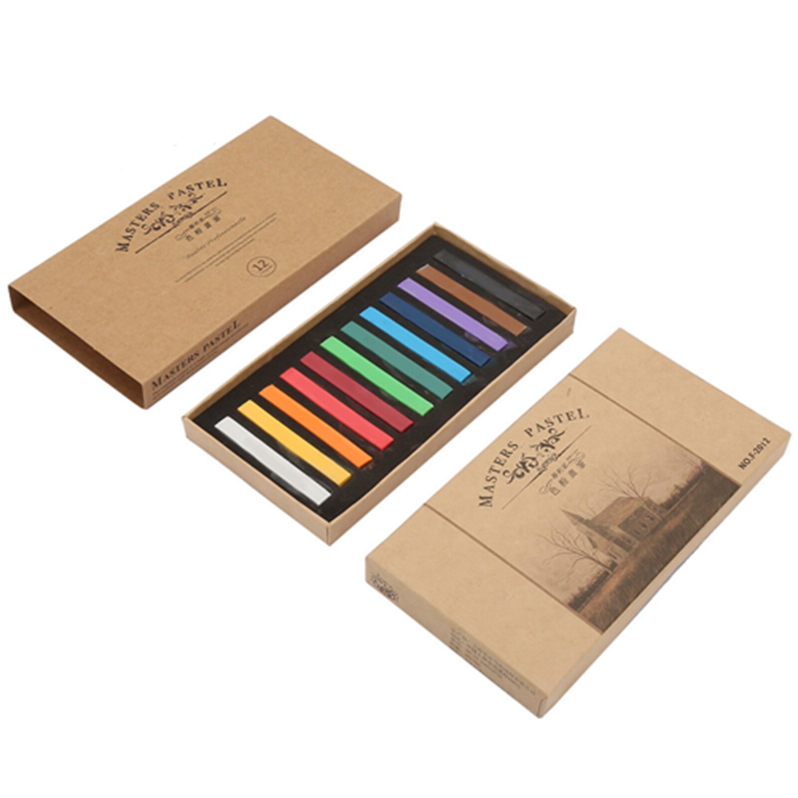 Набор флуоресцентных мелков для рисования и одноразового окрашивания волос Painting Crayons (12 цветов), длина 5.8 см, количество в наборе 12/24/36/48 штук (выбор варианта)