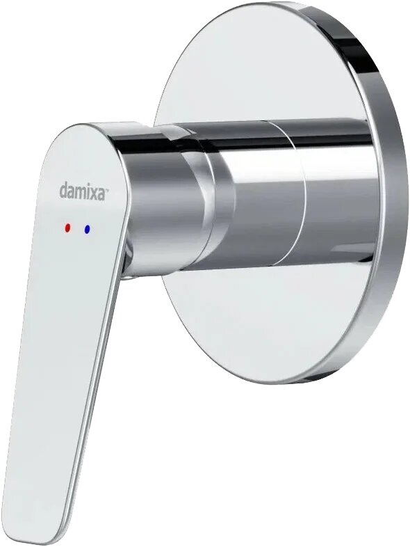 Встраиваемый смеситель для душа и ванны Damixa Galaxy DX7575100 С внутренней частью, латунный, рычажный, настенный, хром, глянцевый, с керамическим картриджем