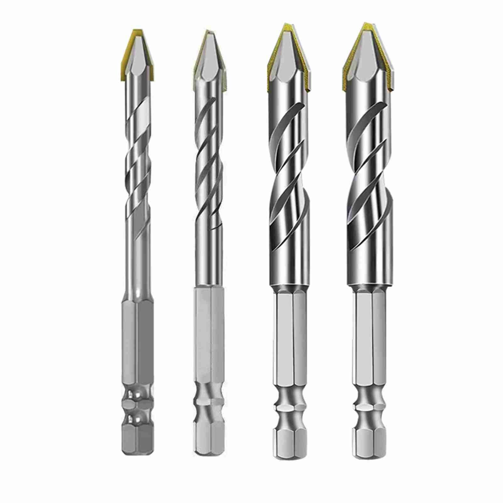 Эксцентриковое сверло, набор 4 шт, диаметры 6, 8, 10, 12 мм