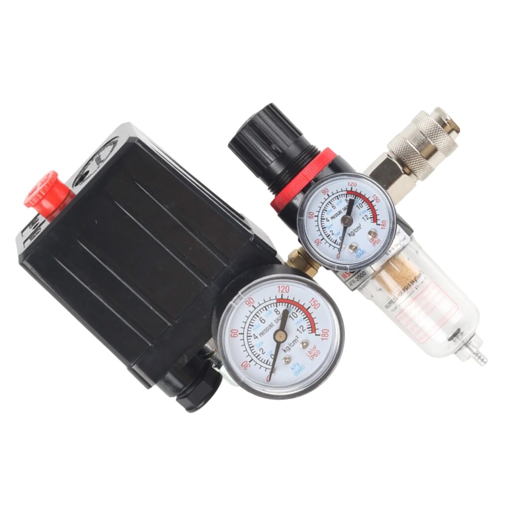 Реле давления воздушного компрессора со Встроенным Манометром и Водоотделителями Клапаны регулирования давления для компрессоров