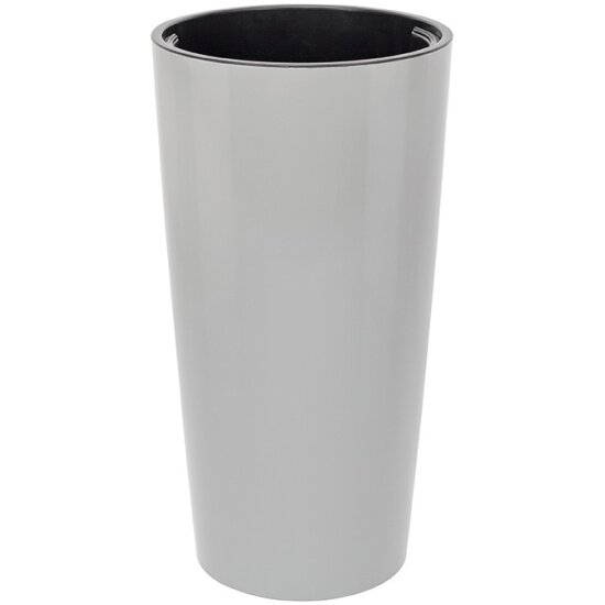 Кашпо Idea круглое пилар D390 H750 мм 23/69л с вкладышем М 3088 Смоки