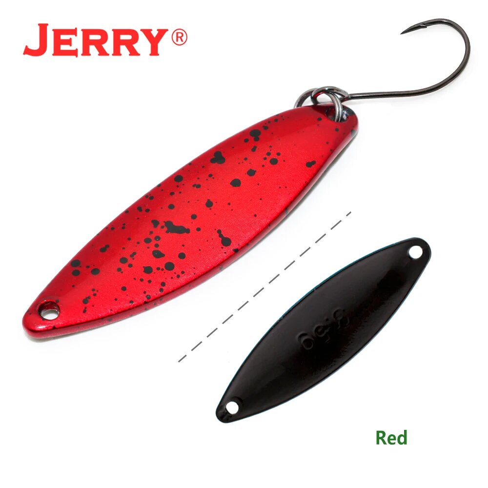Jerry Лео форель ультралегкие спиннинговые рыболовные приманки Micro Brass Троллинговые одиночные крючки Ложка Смешные приманки Озерная Снасть