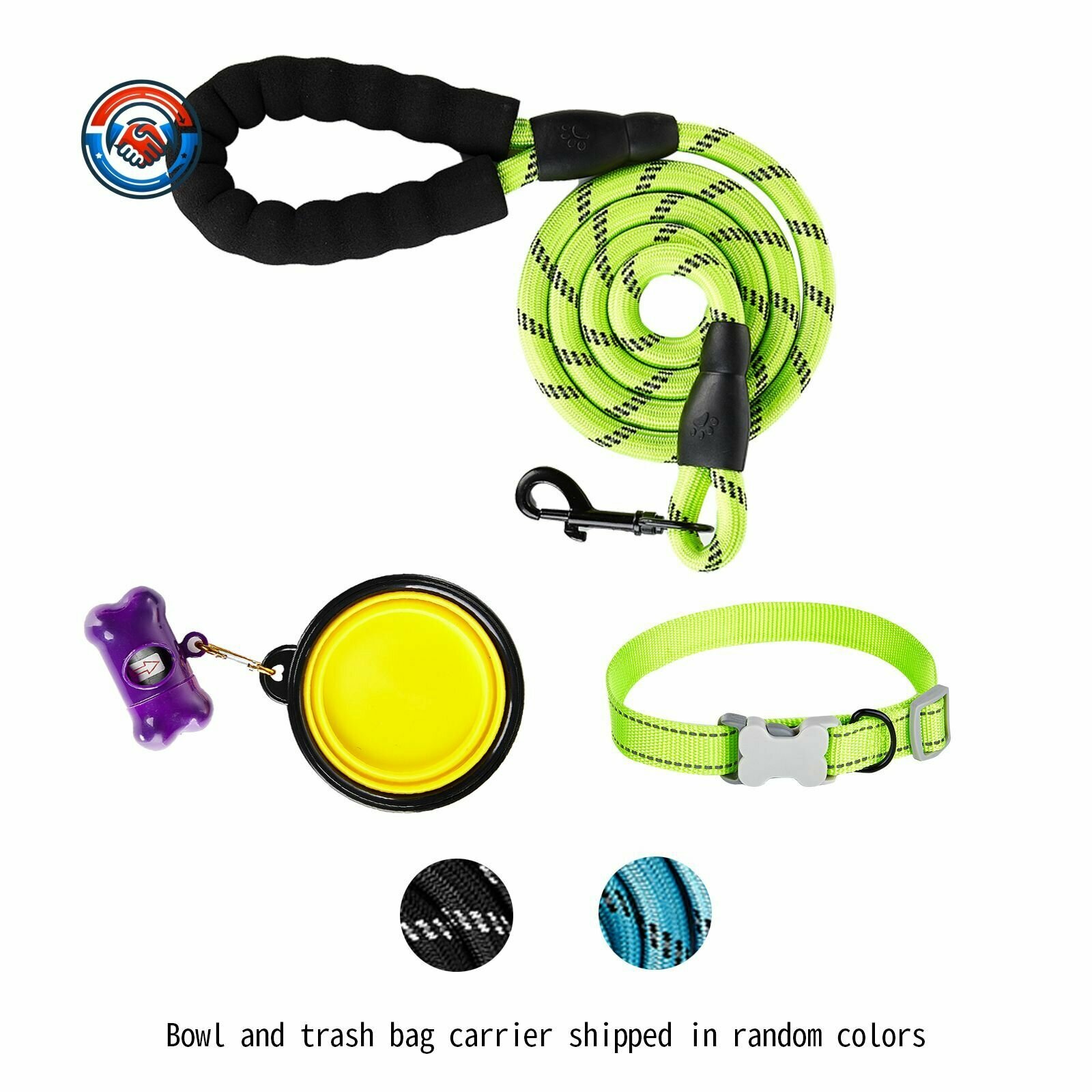 Фурнитура для ошейников и поводков, набор карабинов и колец для безопасной прогулки собаки, прочная латунная фурнитура для самостоятельного изготовления амуниции