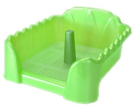 HOMEPET 60х40 см туалет для собак зеленый перламутр cо столбиком