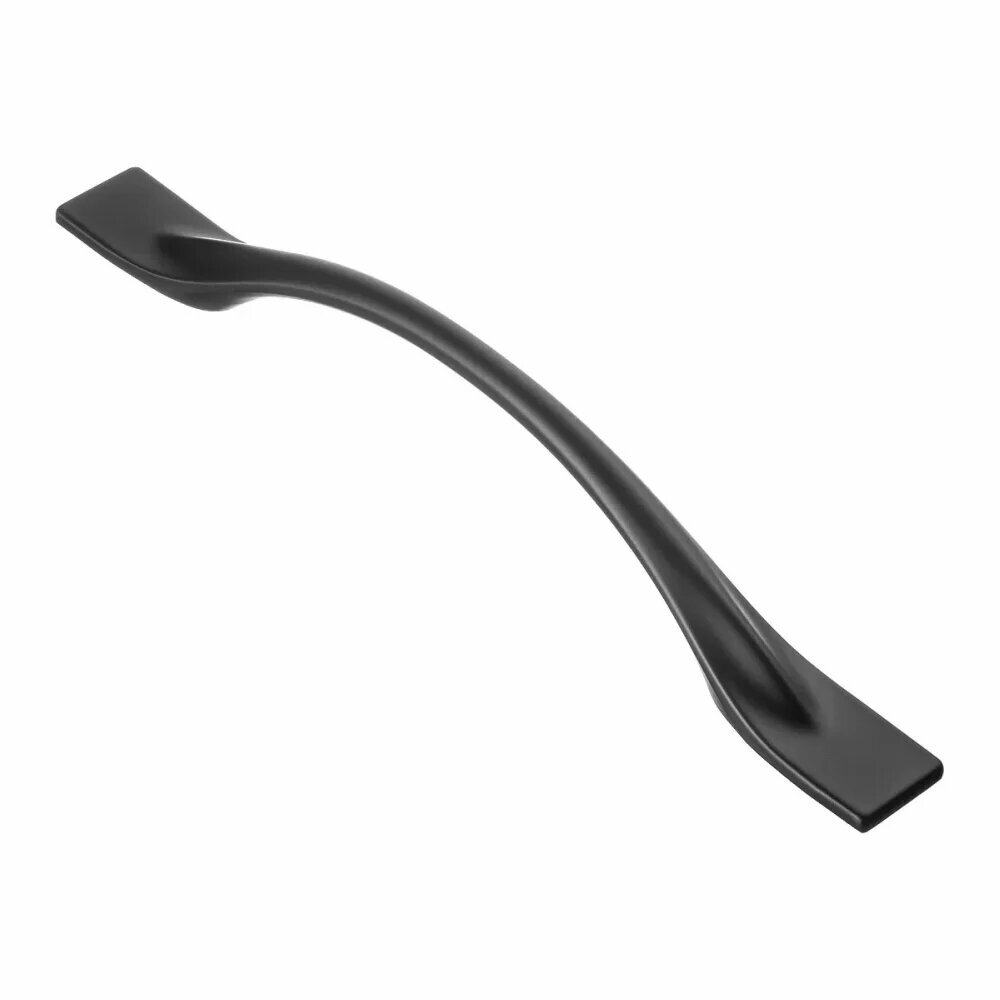 GTV Ручка FLOW L-128, черный матовый UZ-FLOW-128-20M