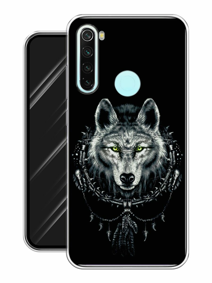 Чехол на Xiaomi Redmi Note 8 / Сяоми Редми Нот 8 с принтом "Волк оберег" — фото 1