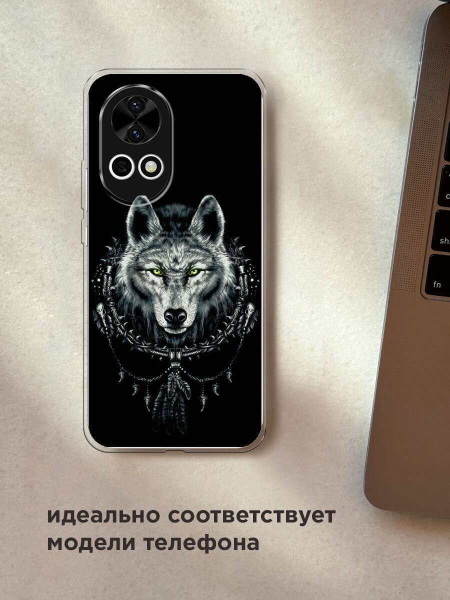 Чехол на Huawei Nova 12/Nova13 / Хуавей Нова 12/Нова 13 с принтом "Волк оберег" — фото 1
