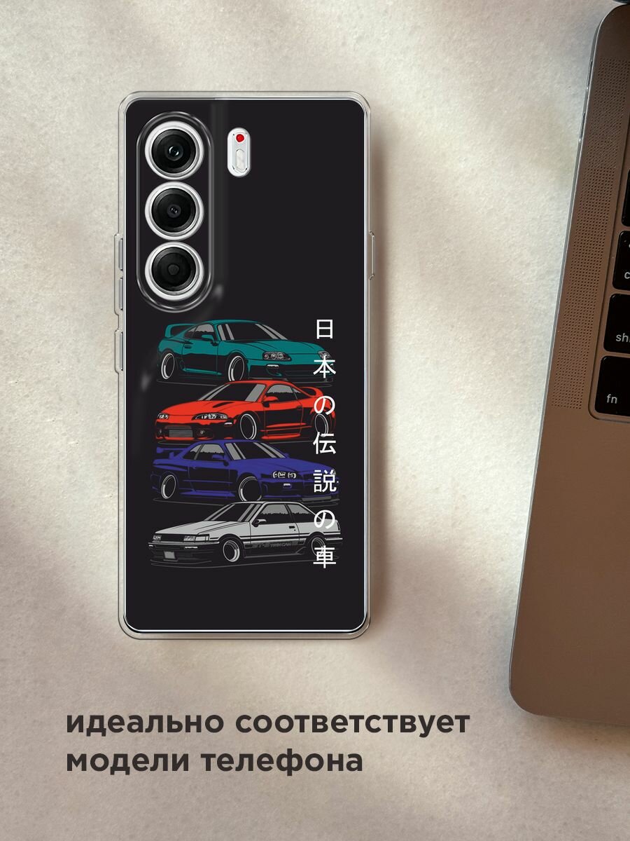 Чехол на Tecno Camon 40 Pro 5G / Текно Камон 40 Про 5G с принтом "JDM Legend cars" — фото 1