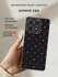 Чехол на Honor X8A / Хонор X8A с принтом "Черный фон и сердечки"