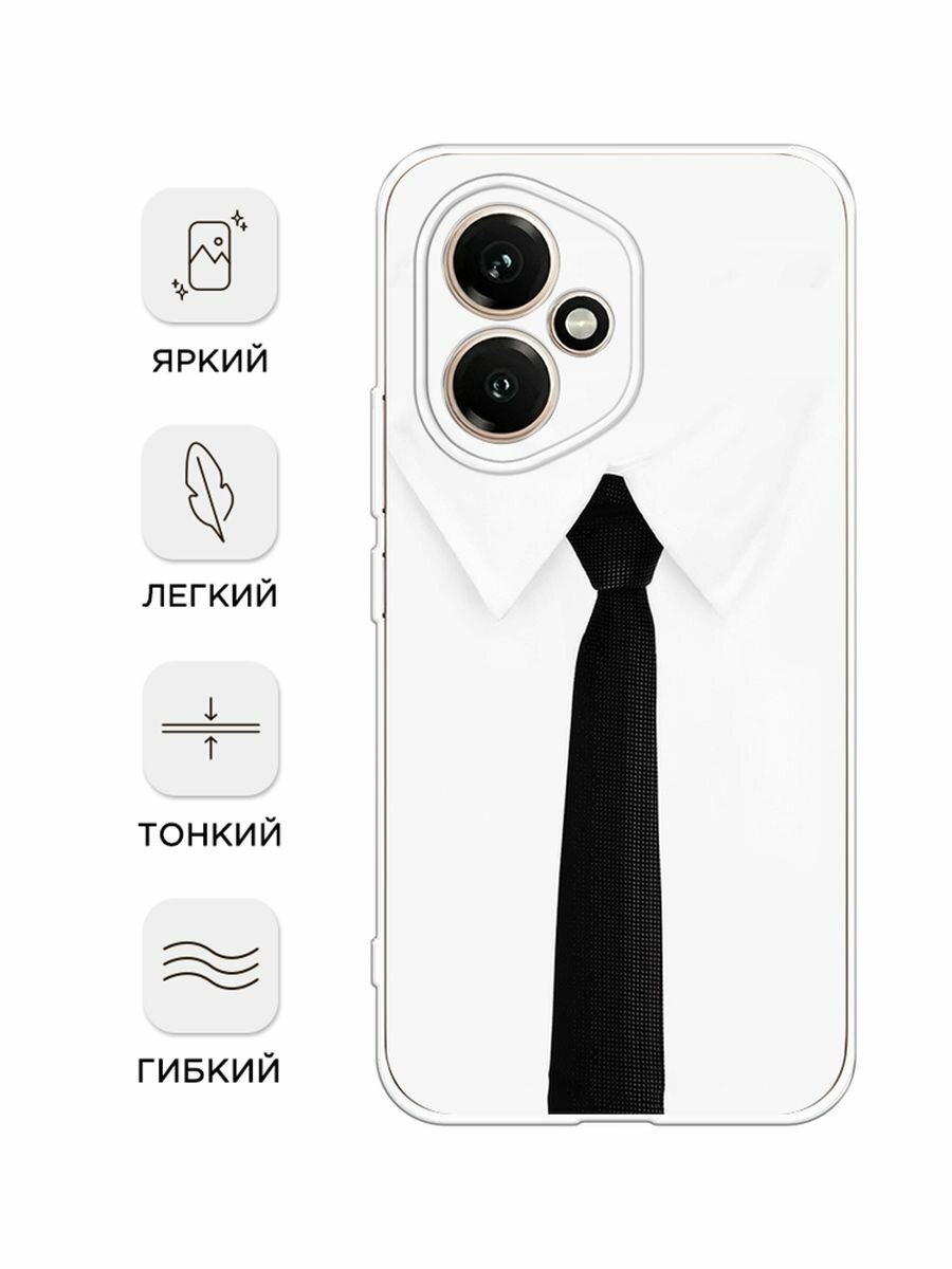 Силиконовый чехол на Honor 400 / Хонор 400 с принтом "Галстук" — фото 1