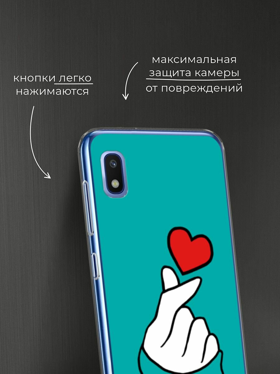 Чехол на Samsung Galaxy A10 / Самсунг Галакси А10 с принтом "Маленькое сердечко" — фото 1