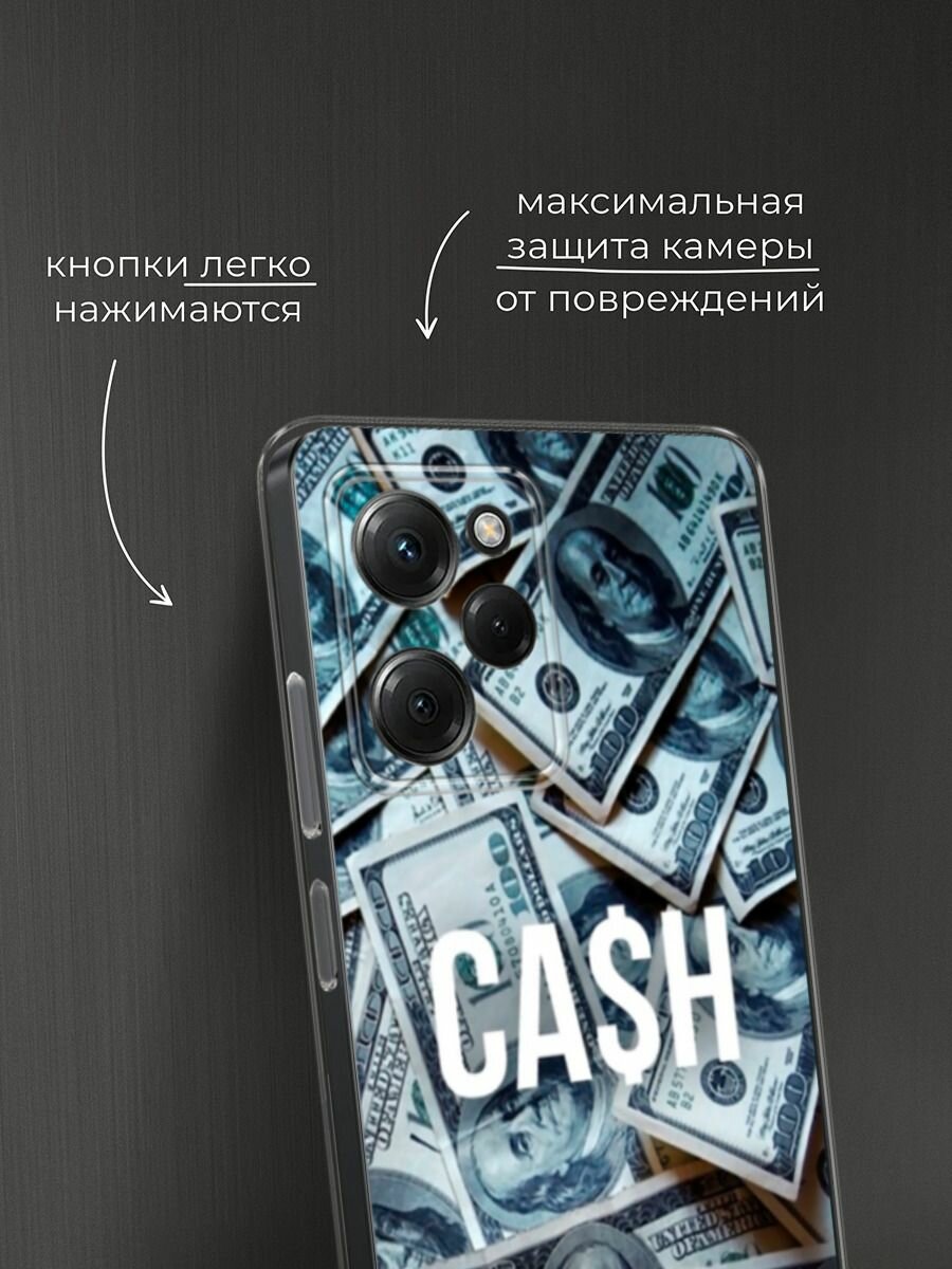 Чехол на Xiaomi Poco X5 Pro 5G / Сяоми Поко X5 Про 5G с принтом "Cash" — фото 1