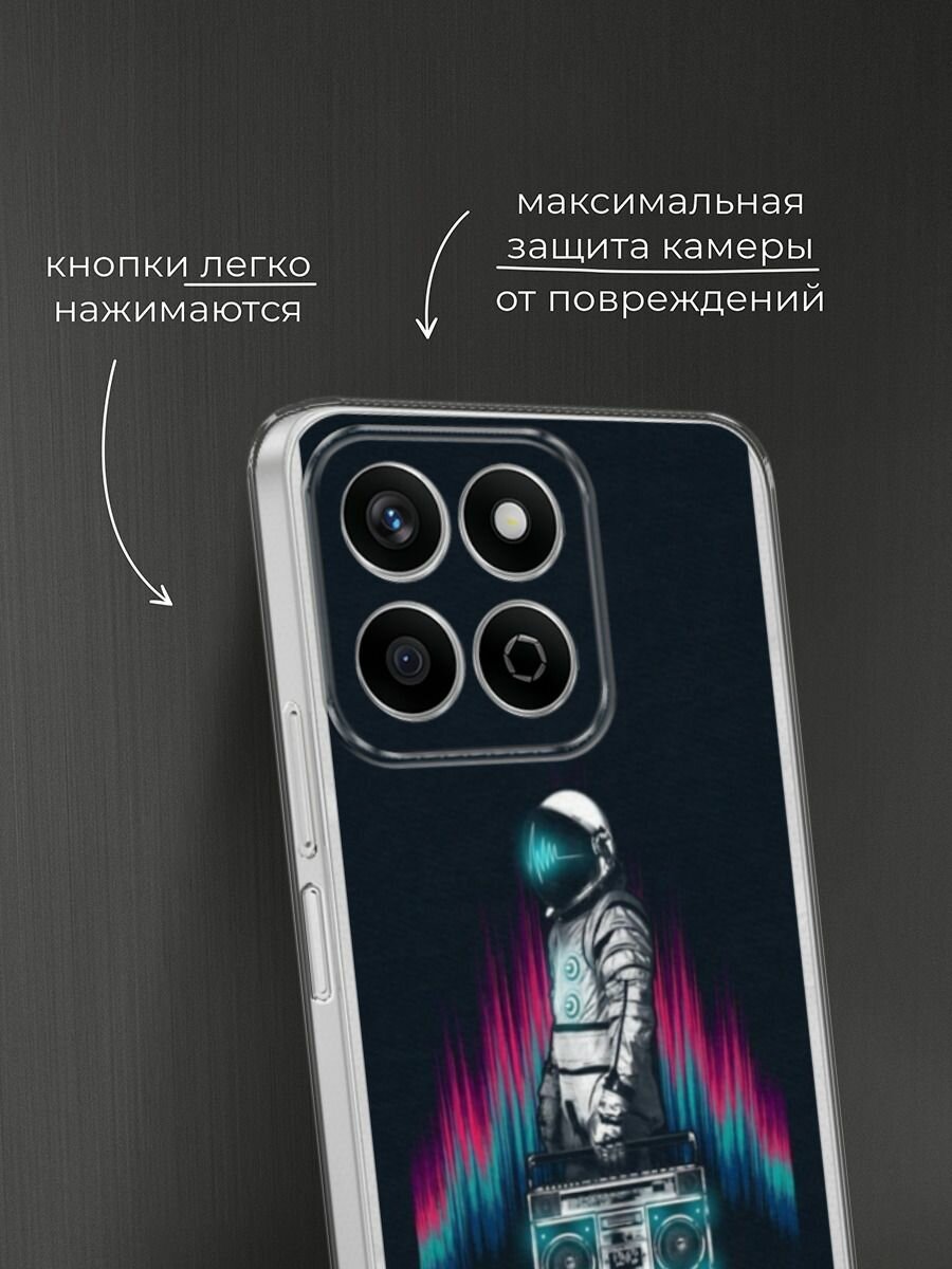 Чехол на Honor X7c / Хонор X7c с принтом "Космическая вечеринка" — фото 1