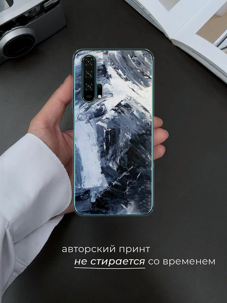 Чехол на Honor 20 Pro / Хонор 20 Про с принтом "Абстракция живопись" — фото 1
