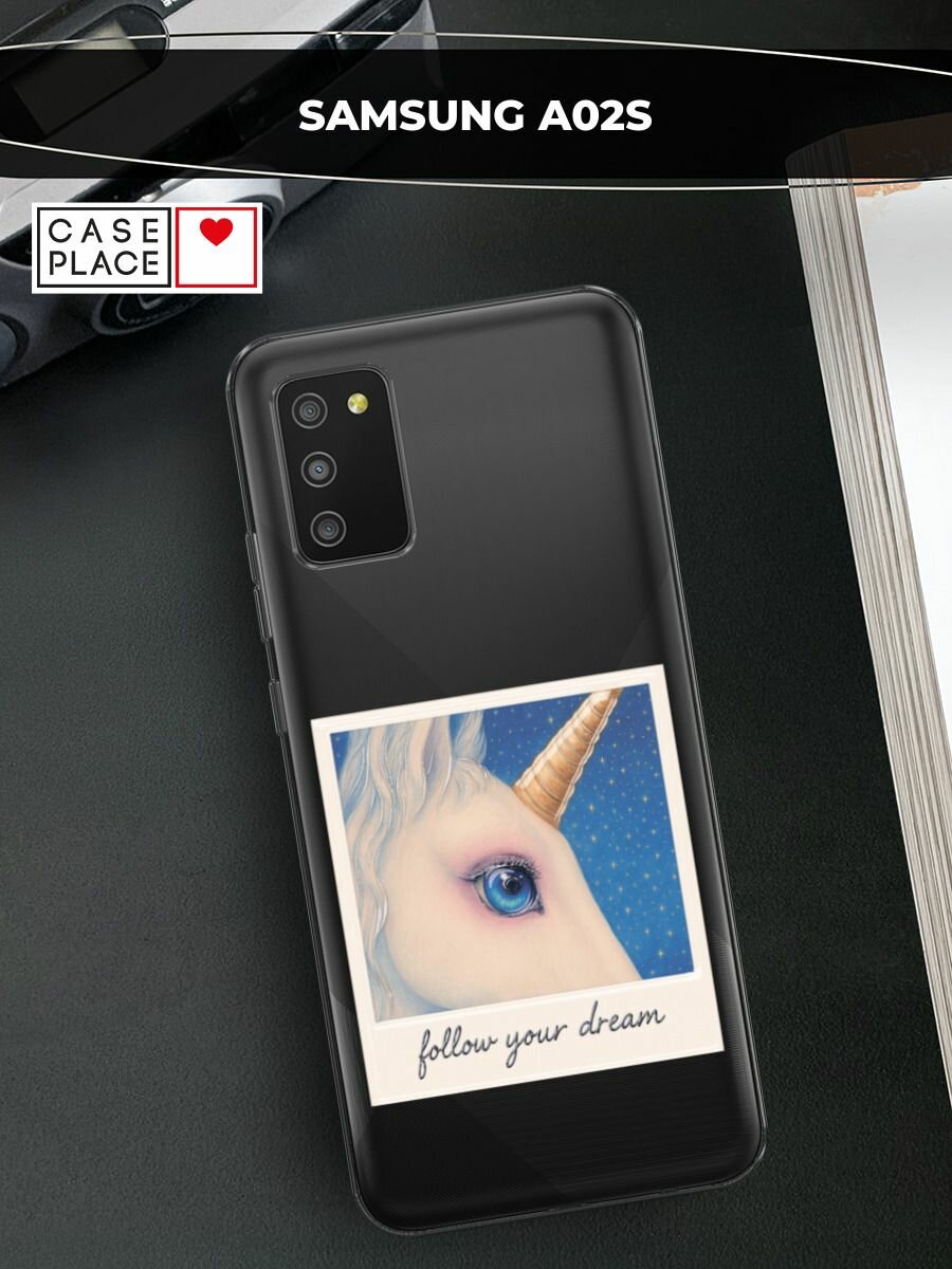 Чехол на Samsung Galaxy A02s / Самсунг Галакси A02s с принтом "Глаз единорога"