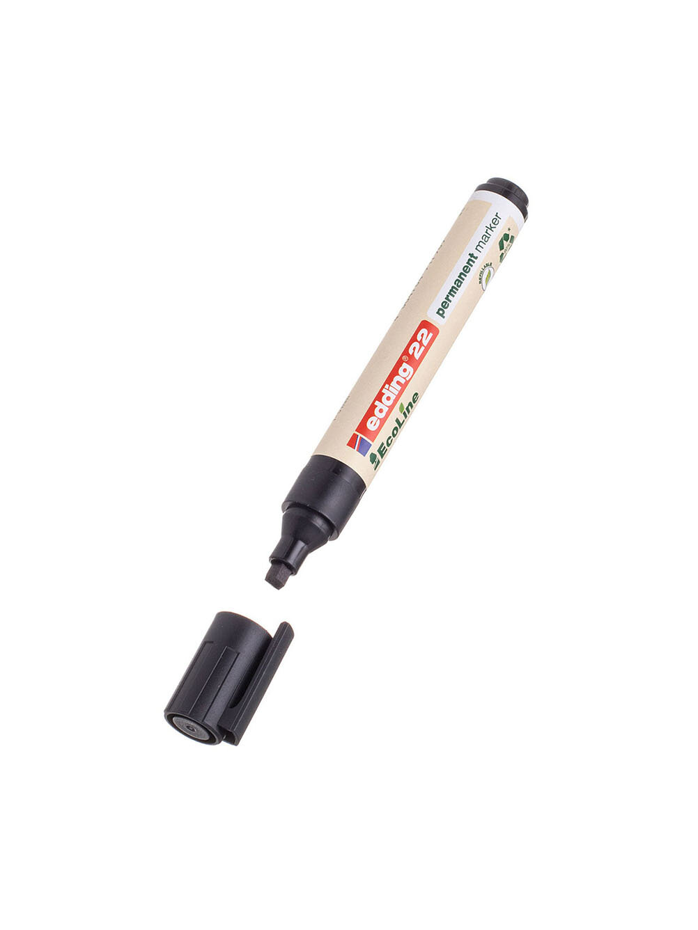 Маркер перманентный EcoLine 22 черный грифель 1-5 мм
