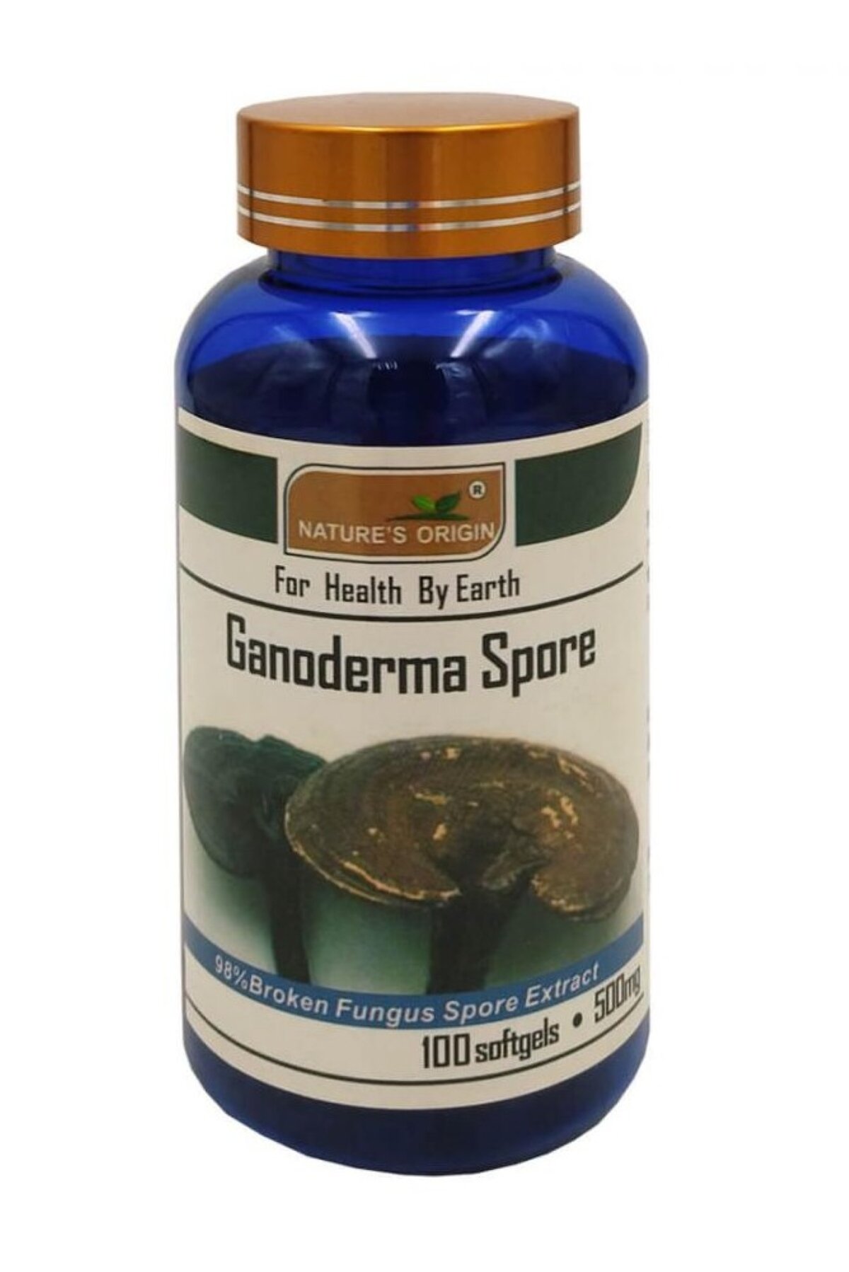 Гриб рейши капсулы для иммунитета и энергии, споры с разрушенной оболочкой, 100 шт Nature’s Origin, 1 банка