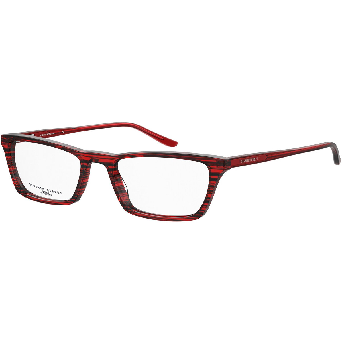 Seventh Street 7A 605 C9A Red оправа для очков узкие женские очки элегантной формы в стиле кошачий глаз