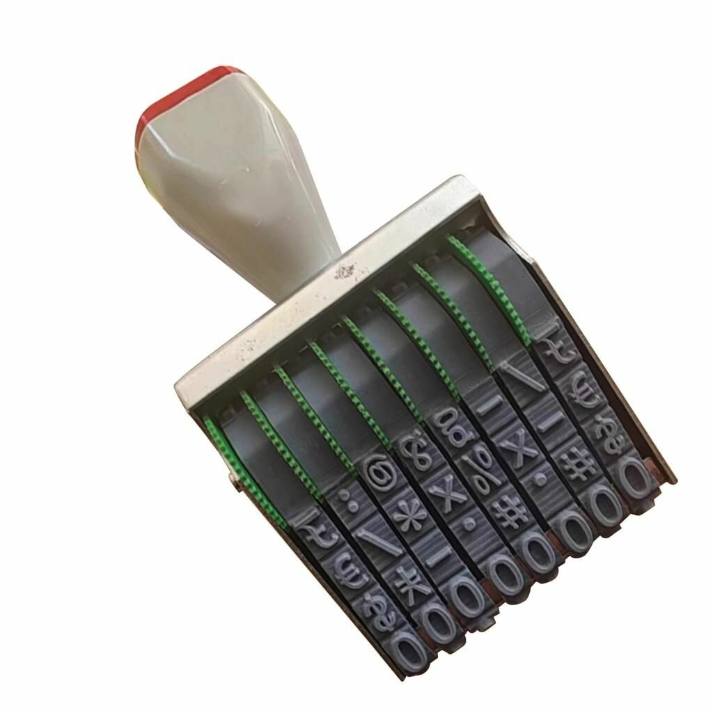 Вращающийся числовой штамп 0-9, - Стиль E