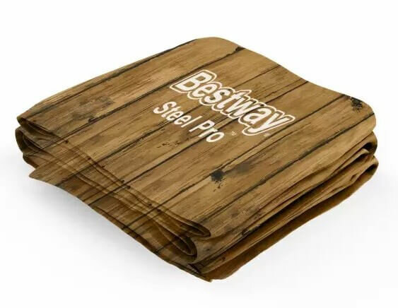 Чаша Bestway 305x100 см 43101 P08698, сменная чаша, цвет: дерево, лайнер для круглых каркасных бассейнов