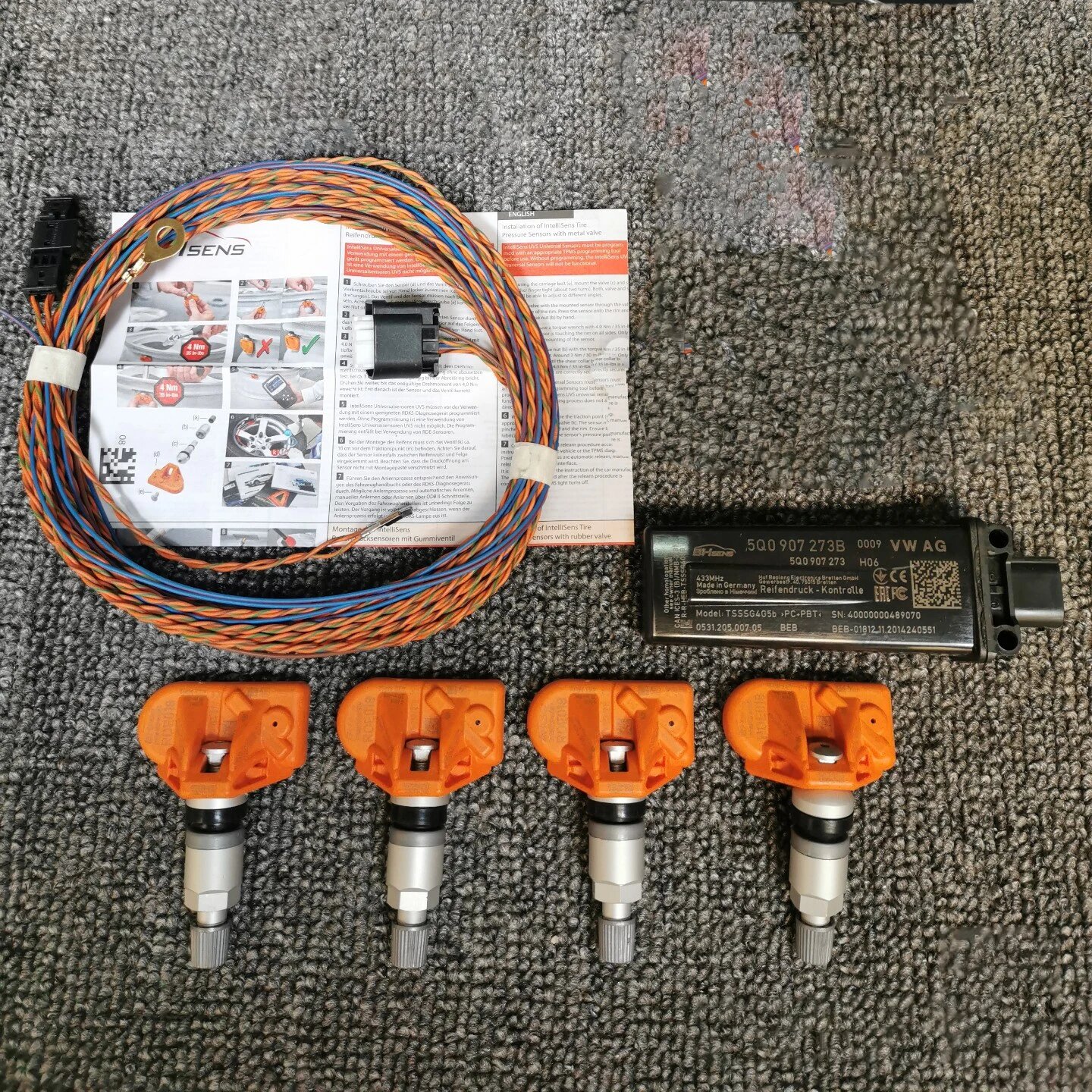 TPMS датчики шин BHsens для VW Tiguan Passat B7 CC
