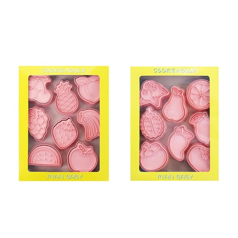 16pcs/Set Kitchen Cartoon Fruits Cookie Cutters