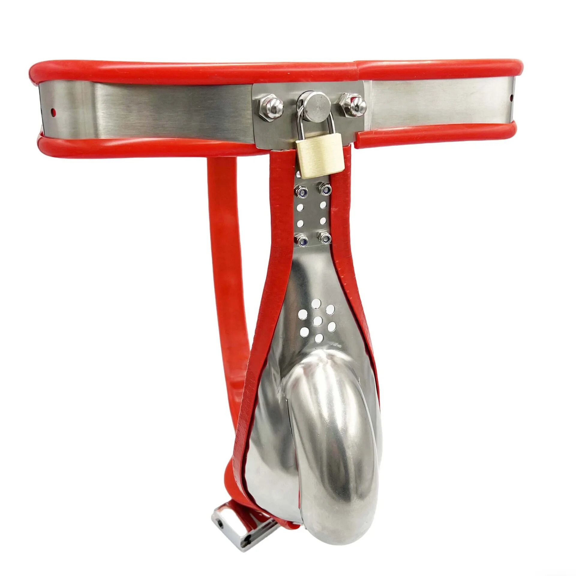 Новое поступление T3, трусики верности, металлическая клетка для члена, мужской пояс верности из нержавеющей стали, замок для связывания, клетка для пениса, секс-игрушки для мужчин waist 60-90cm, black