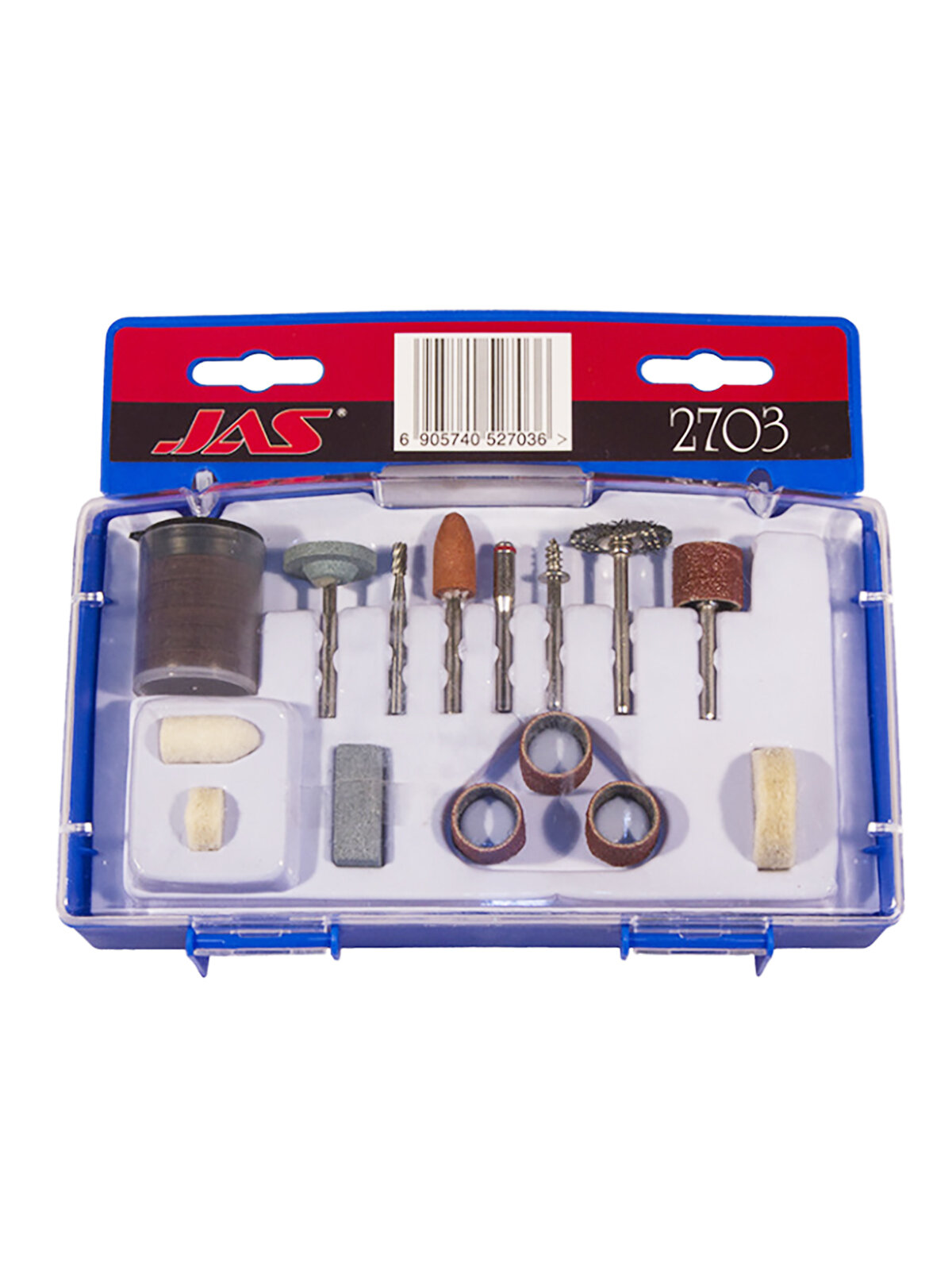 Набор насадок для бормашин и дрелей, 59 предметов, расходные материалы, JAS