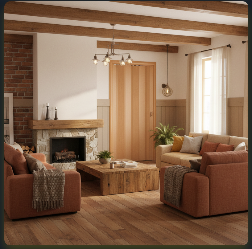 Межкомнатная раздвижная дверь гармошка RSP цвет Орех