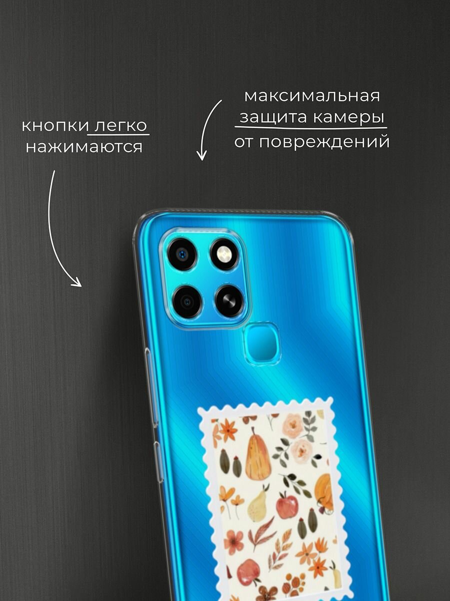 Чехол на Infinix Smart 6 / Инфиникс Смарт 6 с принтом Уютный сезон — фото 1