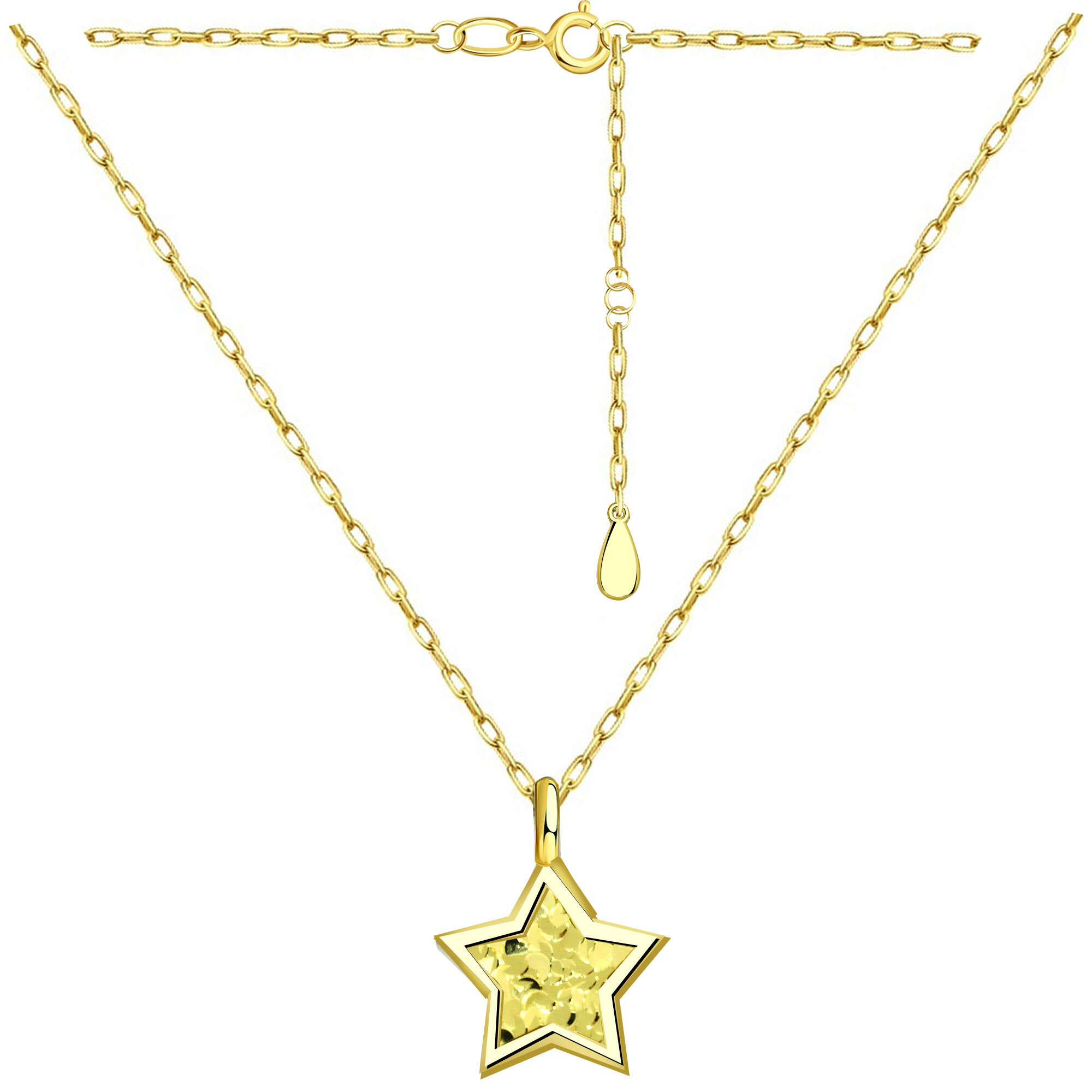 Колье, желтое золото, 585 проба