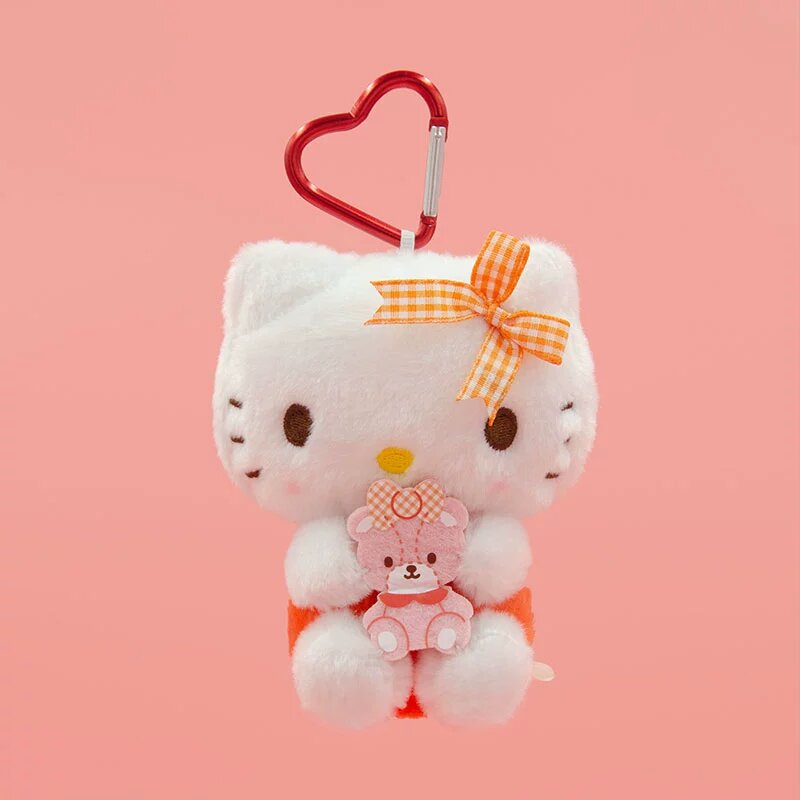 Официальный брелок Sanrio Hello Kitty Cinnamoroll, плюшевая игрушка My Melody, украшение для сумки Любовная пряжка,