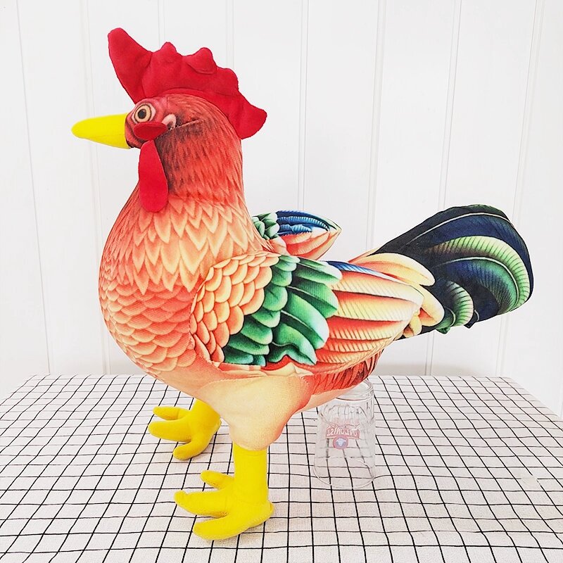 Имитация куклы цыпленка, плюшевая игрушка, большой петух, курица, тряпичная кукла, свадебная курица, детский подарок на