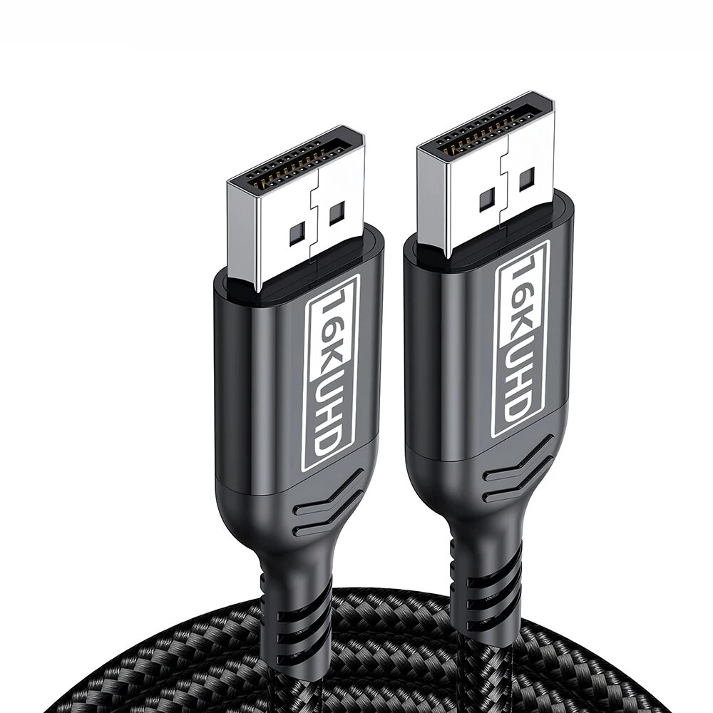 Letusoon DP кабель 2.1 3D 80 Гбит/с Black, 5м