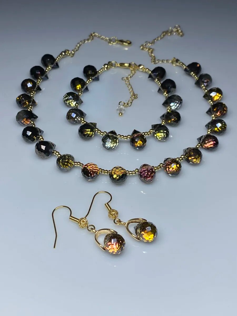 Серьги, кристалл, кристаллы Swarovski