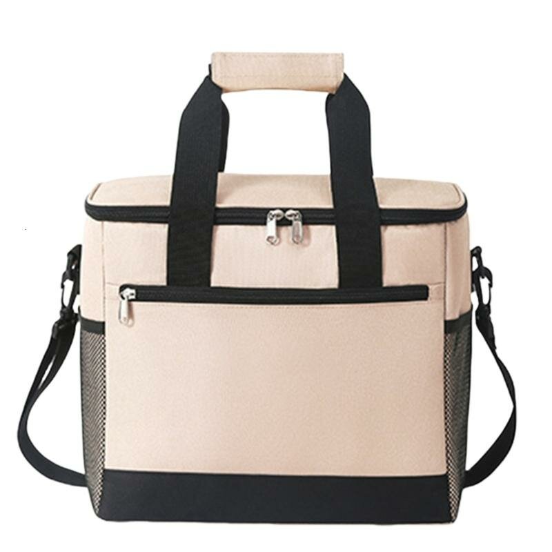 Складная термосумка для пикника 18л, Бежевый - 18L